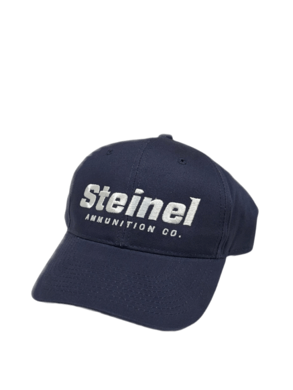 Steinel Logo Cap - White on Navy- Steinel Ammunition Co.